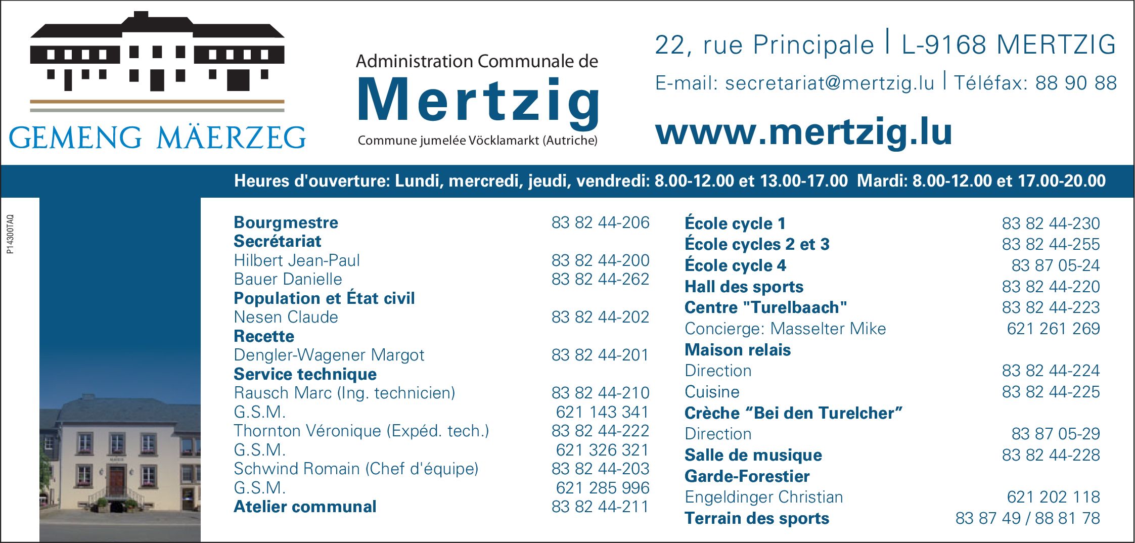 Administration Communale de Mertzig - Administration publique ...